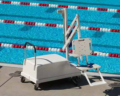 PAL2, chair lift for disabled pool access